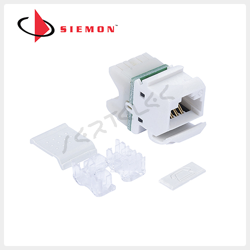 Siemon Jack Cat6 Angular Blanco MX6-02B – Sertelec