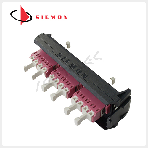 Siemon Panel FO LightVerse con 12Acopladores LC OM4 Violeta LVA12-LCE ...